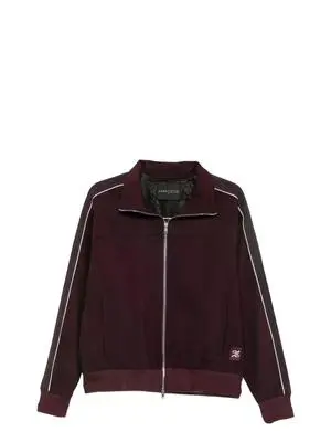 LOW BRAND Side-stripe Zip-up Jacket - Red