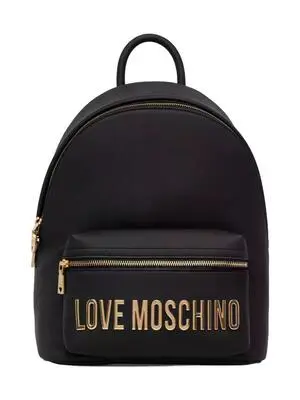 Moschino Logo-lettering Backpack - Black