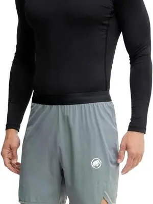 MAMMUT Aenergy Tr Logo-print Side-slit Shorts - Grey