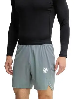 MAMMUT Aenergy Tr Logo-print Side-slit Shorts - Grey