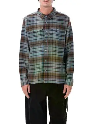 Patagonia Fjord Flannel Check-pattern Shirt - Blue