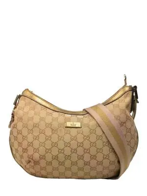 Gucci 2000-2015 Gg Canvas Web Crossbody Bag Neutrals