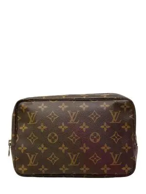 LOUIS VUITTON 1995 Monogram Trousse Toilette 23 Clutch Bag - Brown
