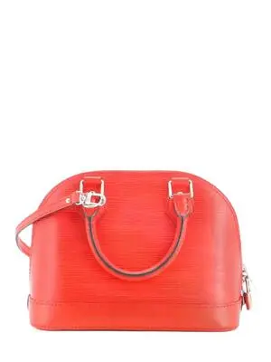 LOUIS VUITTON Alma Handbag Epi Leather Bb Satchel - Red