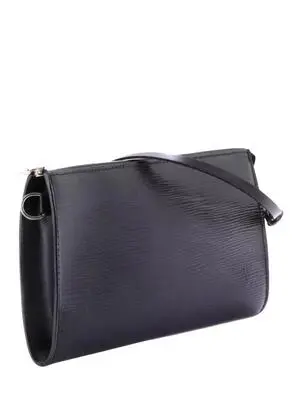 LOUIS VUITTON Pochette Accessoires Epi Leather Clutch Bag - Black