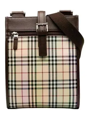 Burberry 2000-2017 House Check Canvas Crossbody Bag - Neutrals