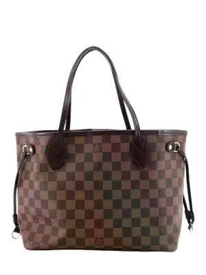 LOUIS VUITTON Neverfull Damier Pm Tote Bag - Brown