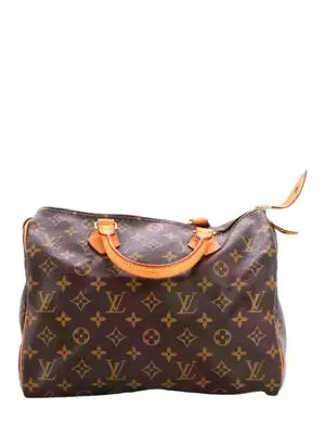 LOUIS VUITTON Speedy Handbag Monogram Canvas 30 Satchel - Brown