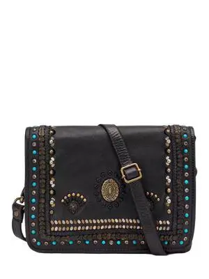 FRAU Stud-embellished Leather Shoulder Bag - Black