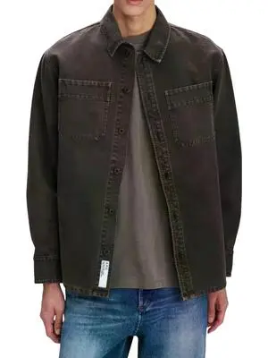 A.p.c. Noah Canvas Overshirt Brown