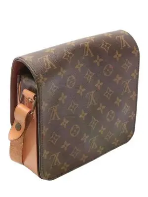 LOUIS VUITTON 1988 Cartesier Mm Monogram Shoulder Bag - Brown
