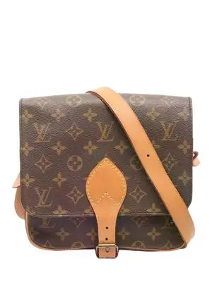 LOUIS VUITTON 1988 Cartesier Mm Monogram Shoulder Bag - Brown