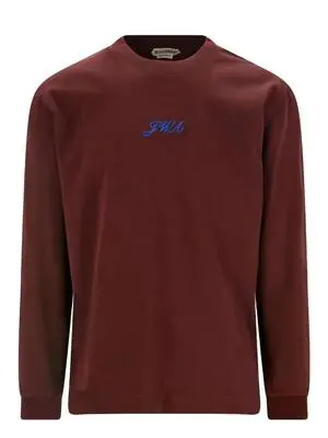 JW Anderson Embroidered Long-sleeve T-shirt - Red