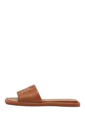 TORY BURCH Double T Logo-patch Sandals
