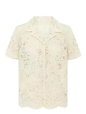 ALL THAT REMAINS Freya Floral-lace Shirt