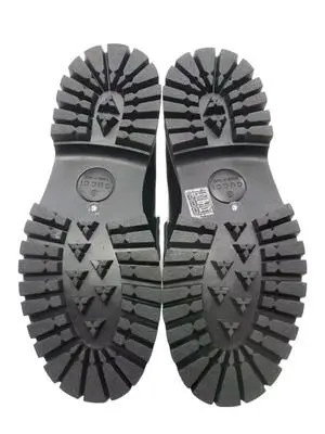 Gucci 2010s Horsebit Lug-sole Loafers - Black