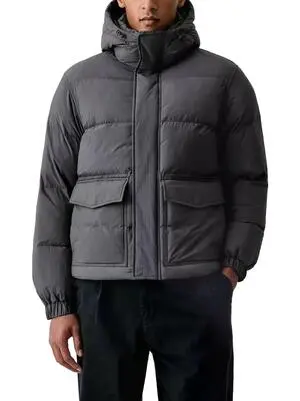 Marc O'polo Hooded Quilted Jacket - Grey