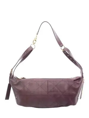 Dior 2010s D-journey Cannage Shoulder Bag - Red