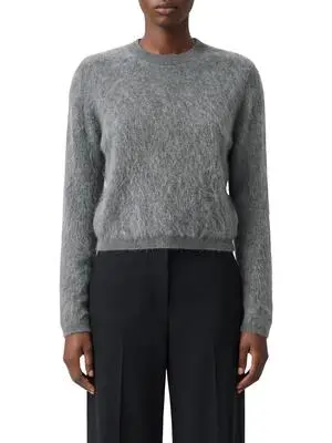 TWINSET Wool, Silk And Cashmere Blend Crewneck Sweater - Grey