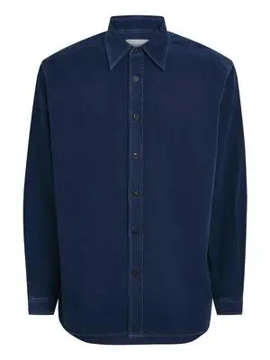 Oliver Peoples Cotton Newson Cord Atlanta Shirt - Blue