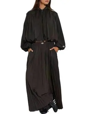 Adidas Pleated Palazzo Pants - Brown