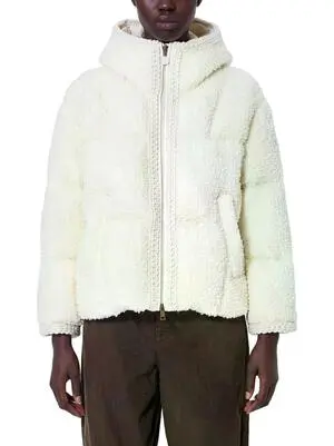 Moncler Cristallin Logo-patch Down Jacket Neutrals