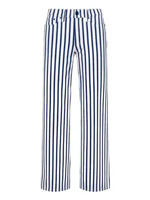 ALICE + OLIVIA Striped Straight-leg Jeans