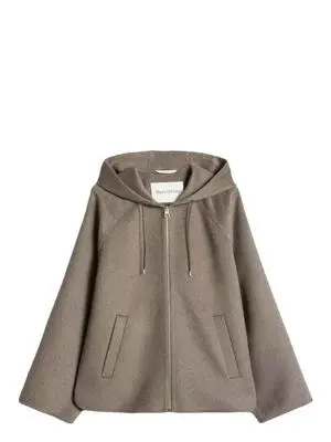 Marc O'polo Hooded Wool Jacket - Brown