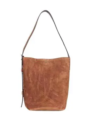 Max Mara Archetipo Suede Tote Bag - Brown