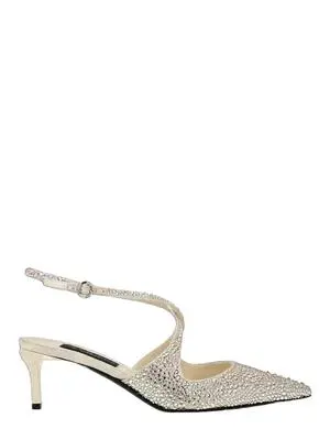 Philipp Plein Slingback Shoes Strass - Neutrals