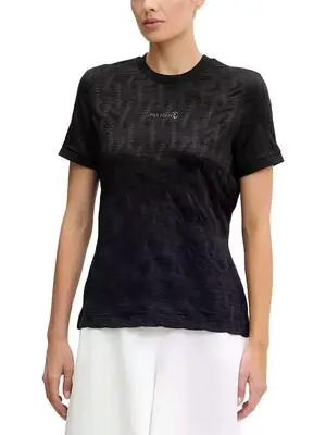 SPORTALM Textured Logo-plaque T-shirt - Black