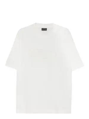 Emporio Armani Embossed-logo T-shirt - White