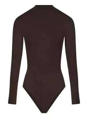 Wolford Colorado High-neck Long-sleeve Bodysuit - Brown