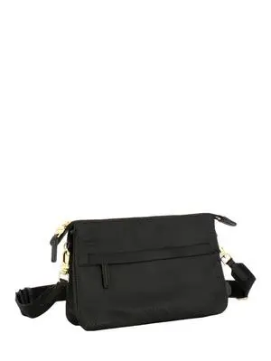 Borbonese Op' Textured Shoulder Bag - Black