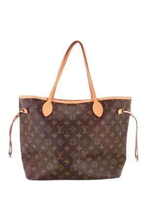 LOUIS VUITTON Neverfull Nm Monogram Canvas Mm Tote Bag - Brown