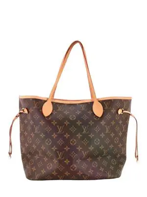 LOUIS VUITTON Neverfull Nm Monogram Canvas Mm Tote Bag - Brown