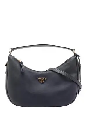 Prada 2013-2026 Soft Grain Satchel - Black