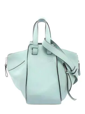 Loewe 2000s Hammock Leather Tote Bag - Blue