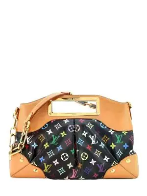 LOUIS VUITTON Judy Handbag Monogram Multicolor Mm Shoulder Bag - Black