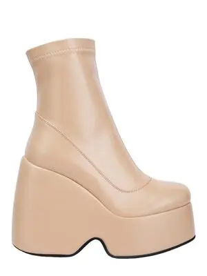 RAG & CO Neutrals Purnell High Platform Ankle Boots By - Beige