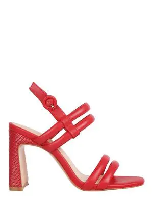 RAG & CO Avianna Slim Block Heel Sandal By - Red