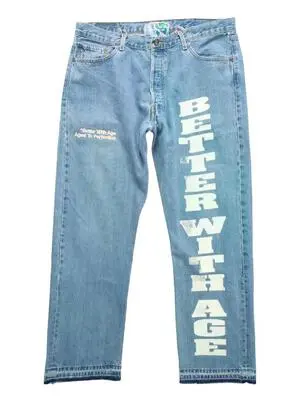 BETTER WITH AGE Beaufort Logo-print Jeans - Blue
