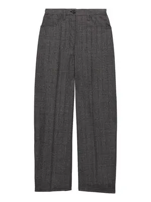 Prada Mouliné Wool Pants - Black