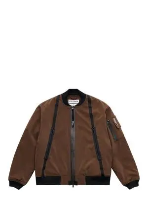 Stutterheim Bredsand Zip Winter Bomber Jacket - Brown