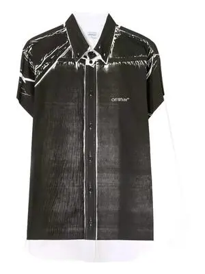 Off-White Negative Bookish Poplin Shirt - White