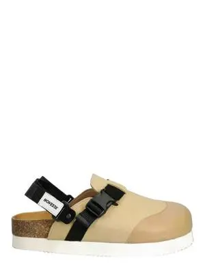 Novesta Buckle-strap Flat Mules - Neutrals