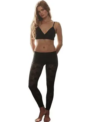 INTIMATELY Lucky Day Lace Leggings At - Black