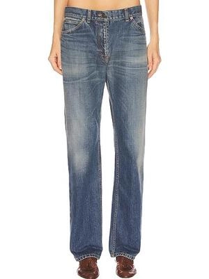THE ROW Dinni Straight Leg - Medium Indigo