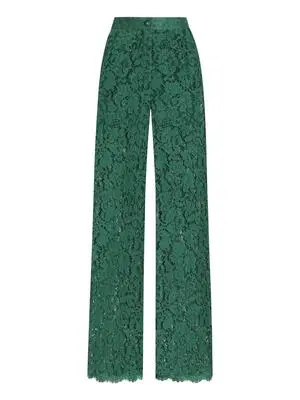 Dolce & Gabbana Cordonetto Lace Trousers - Pants And Shorts 46 Green