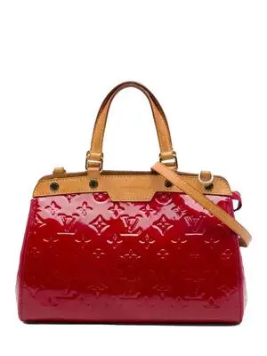 LOUIS VUITTON 2008 Monogram Vernis Brea Pm Satchel - Red